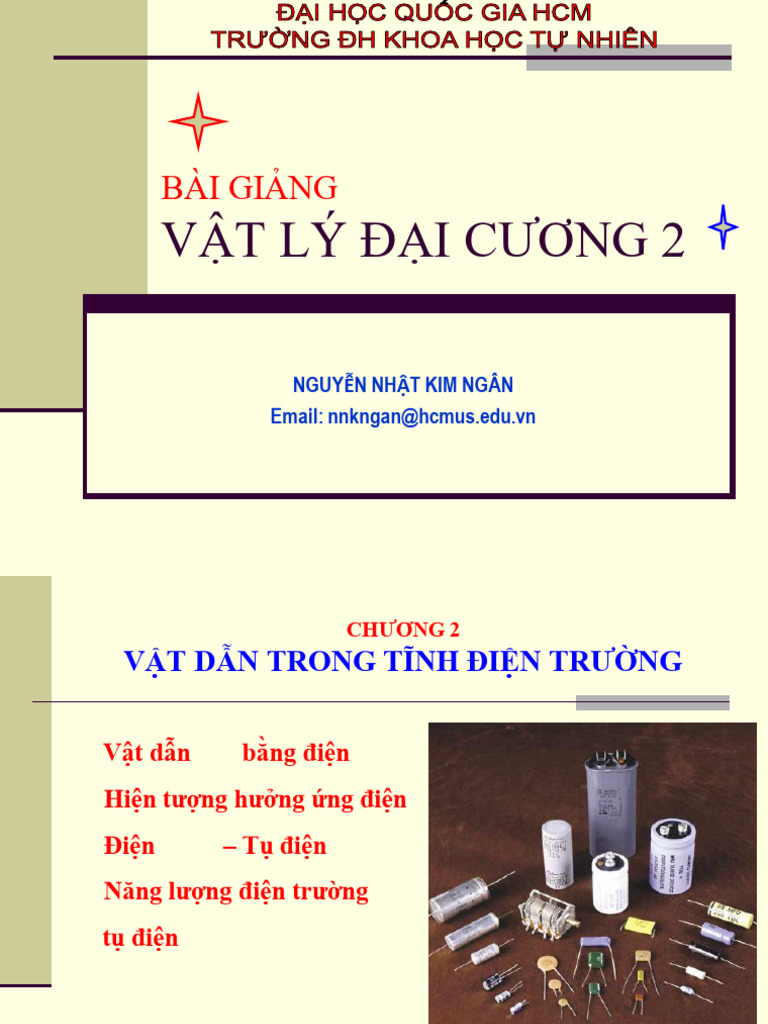 2 - Baigiang - ĐIỆN VÀ TỪ - Chương 2 - KN - 2024 | PDF