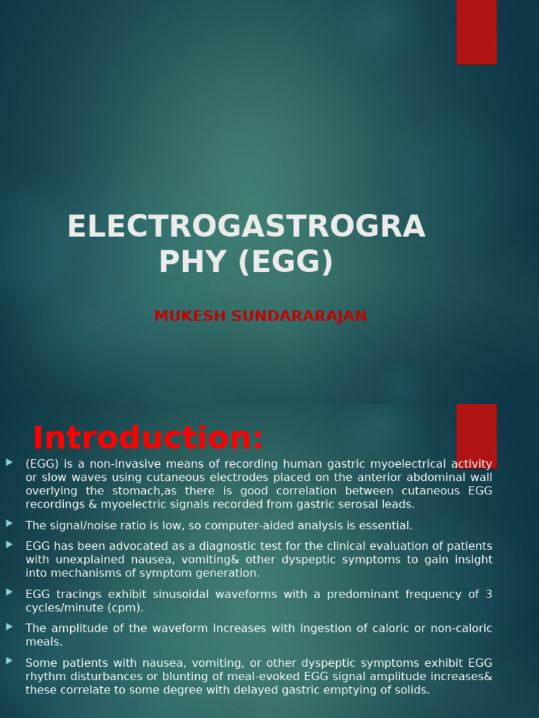 Electrogastrography - SSM | PDF | Nausea | Clinical Medicine