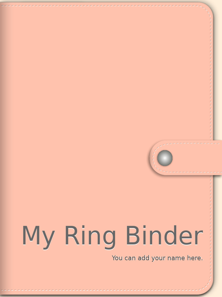 Pastel Colors Ring Binder SlidesMania | PDF