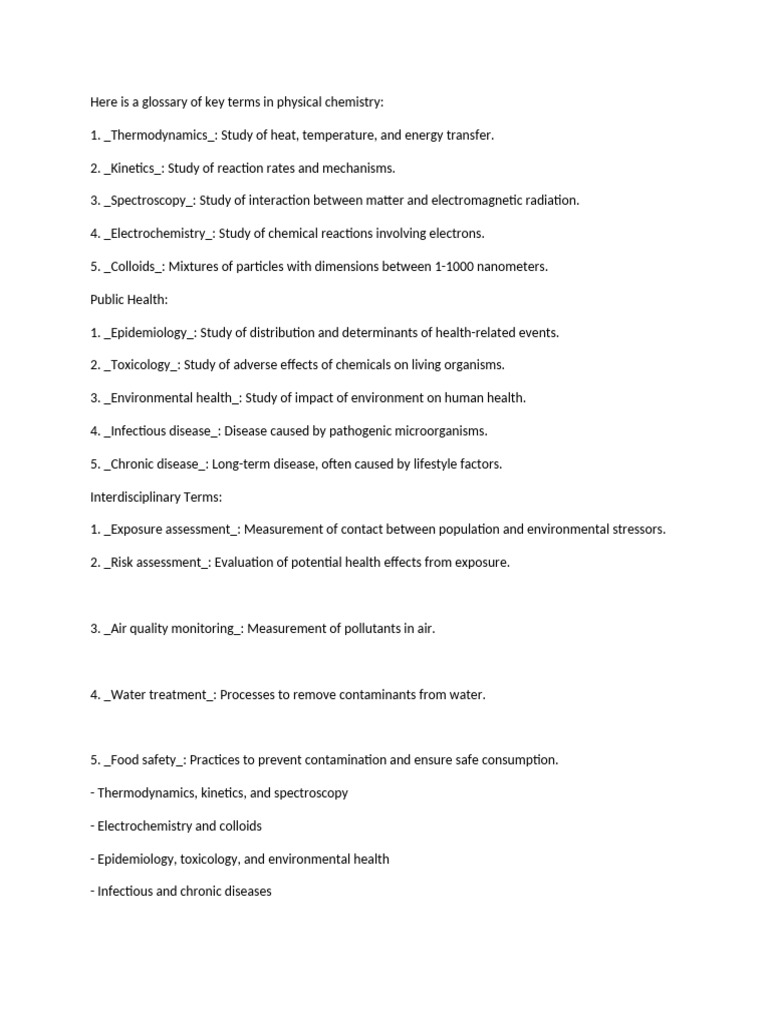 Here Is A Gloss-WPS Office | PDF | Chemistry | Electrochemistry