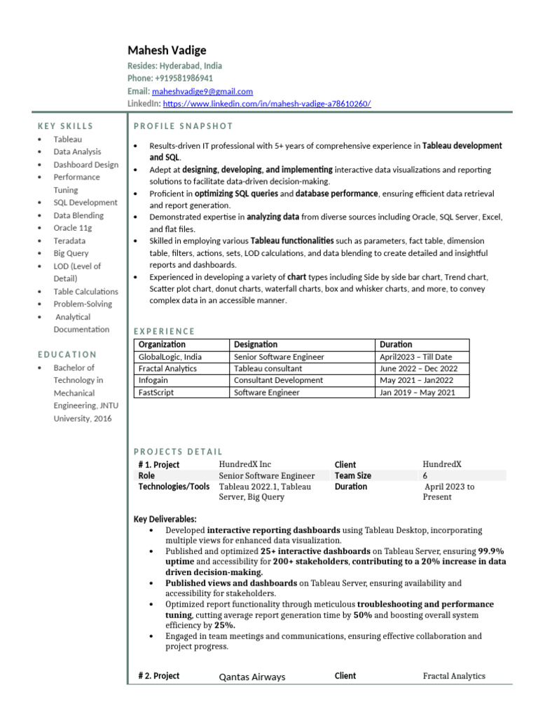 Naukri_MaheshVadige[5y_6m] | PDF | Computing | Data Management
