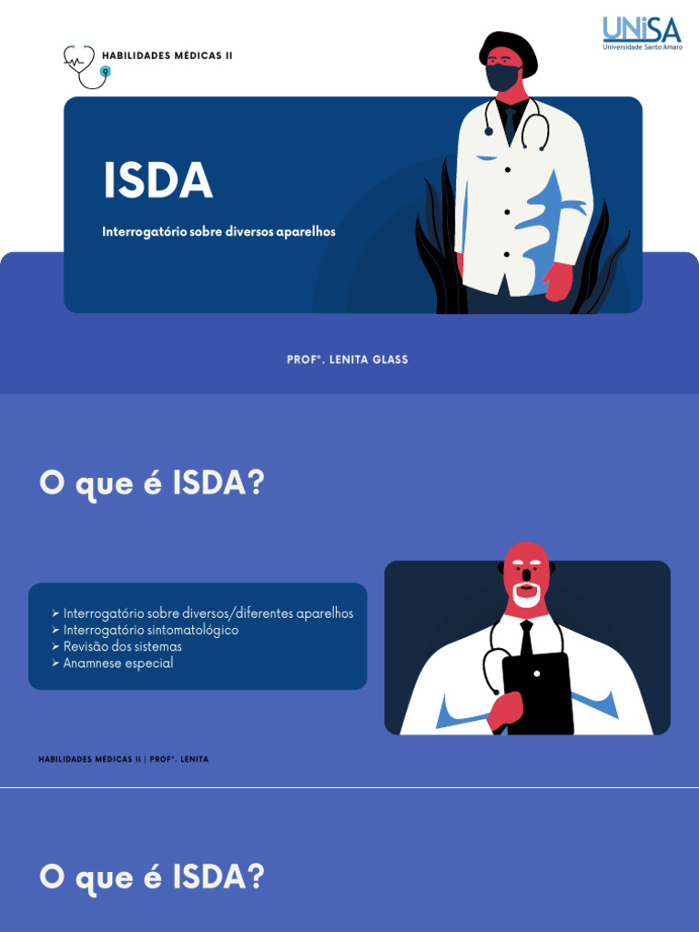 02 - Teórica 2 - Anamnese 2 - ISDA - 2024 | PDF