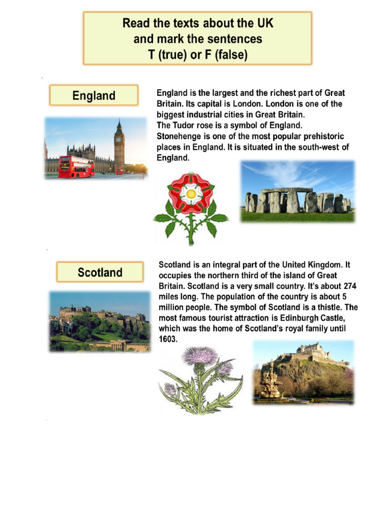 The United Kingdom Reading Comprehension Exercises - 141230 | PDF