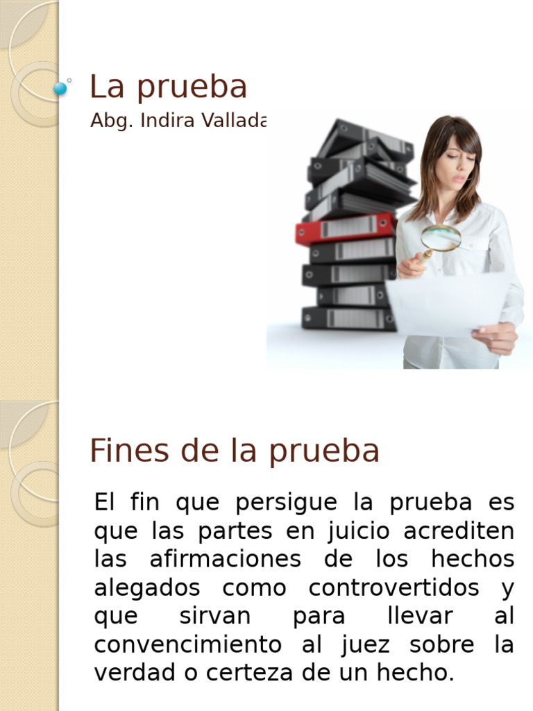 La prueba | PDF | Apelación | Justicia