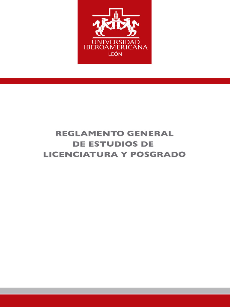 Reglamento General Licenciatura y Posgrado | PDF | Plan de estudios | Educación más alta