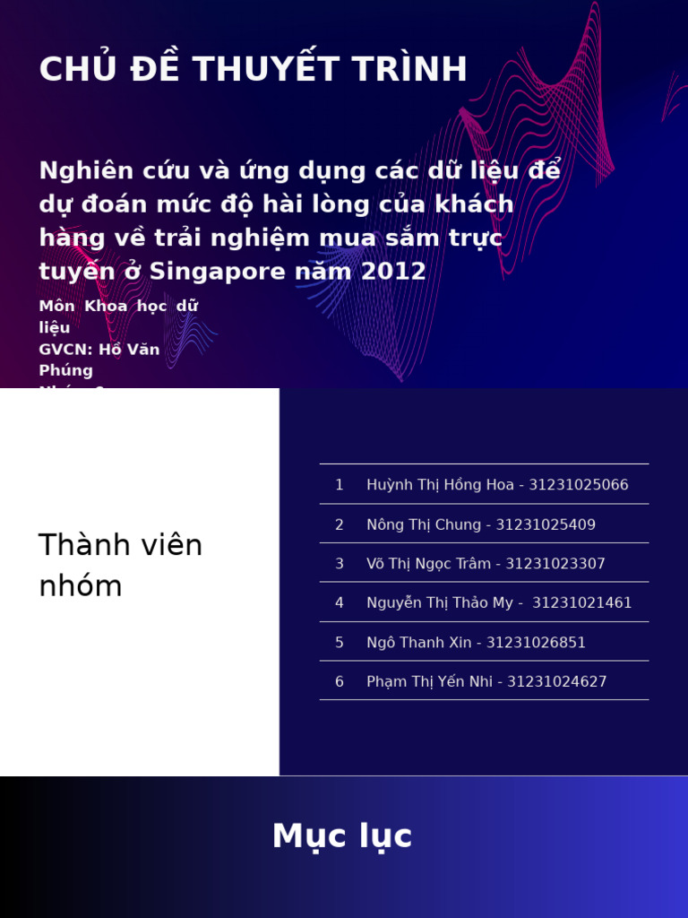 KHDL - NHÓM 6 - thuyết trình | PDF