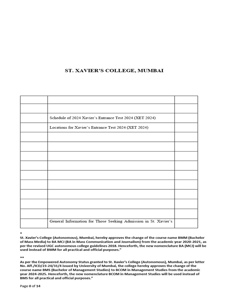 BMM-BMS Application Notice 2024-25 | PDF | College | Bachelor Of Arts