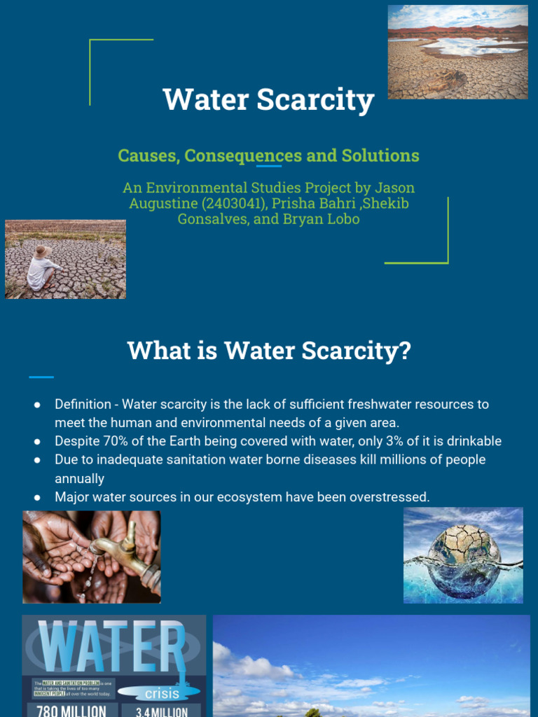 Water Scarcity PPT - Group 11 | PDF | Water Scarcity | Water