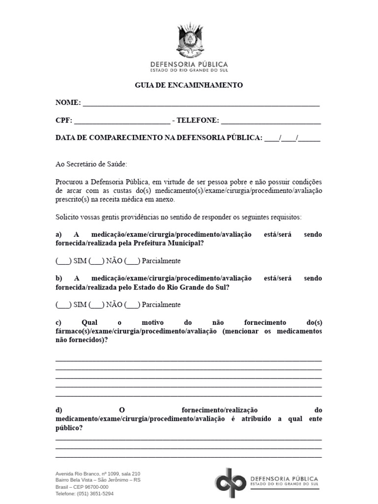 Guia de Encaminhamento - 2024 | PDF | Medicina Clínica | Remédio Guia de Encaminhamento - 2024 | PDF | Medicina Clínica | Remédio