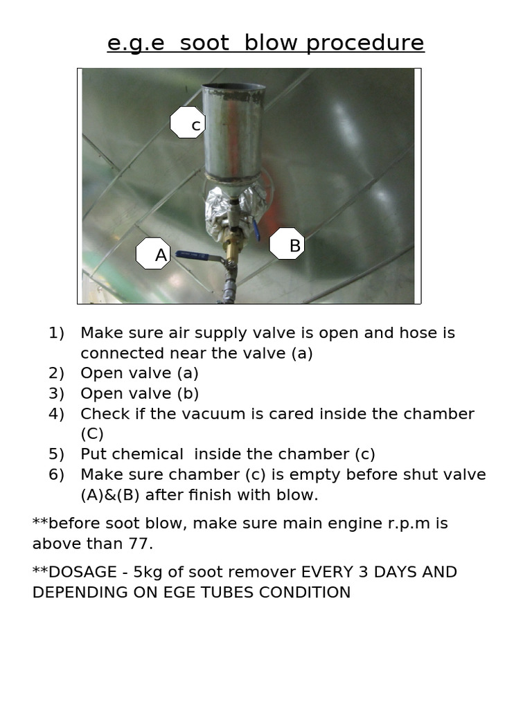 Soot Blow Procedure Guidelines | PDF