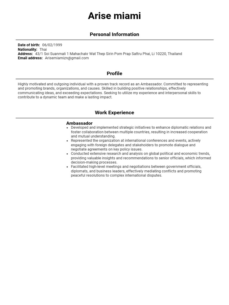 Arise Resume | PDF | Career & Growth