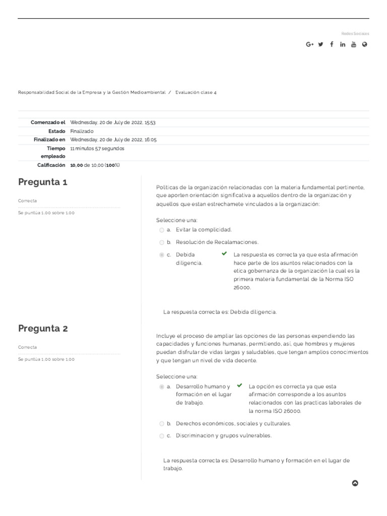 C4 Examen GATD 502 Sistema de Gesti N Aplicado A La Empresa PDF | PDF | Responsabilidad social ...