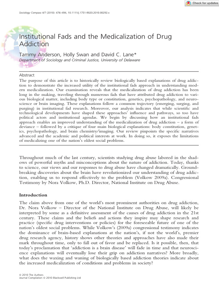 Sociology Compass - 2010 - Anderson - Institutional Fads and The ...