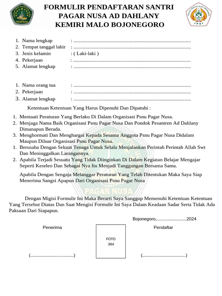 Formulir PN SMP | PDF | Game & Aktivitas | Hukum