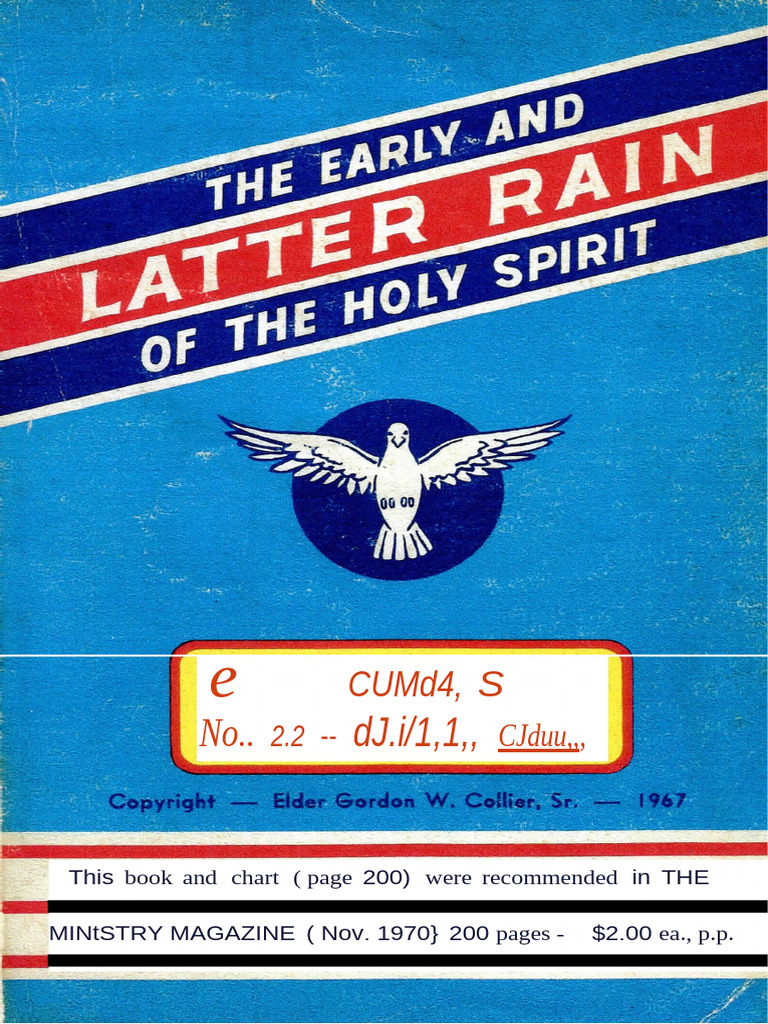 Early and Later Rain of The Holy Spirit Part1 2 | PDF | Jesus | Prophecy