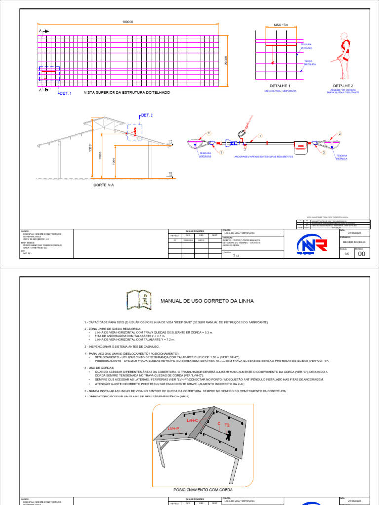 DE - NNR.50.093-24-00 - Linha de Vida | PDF
