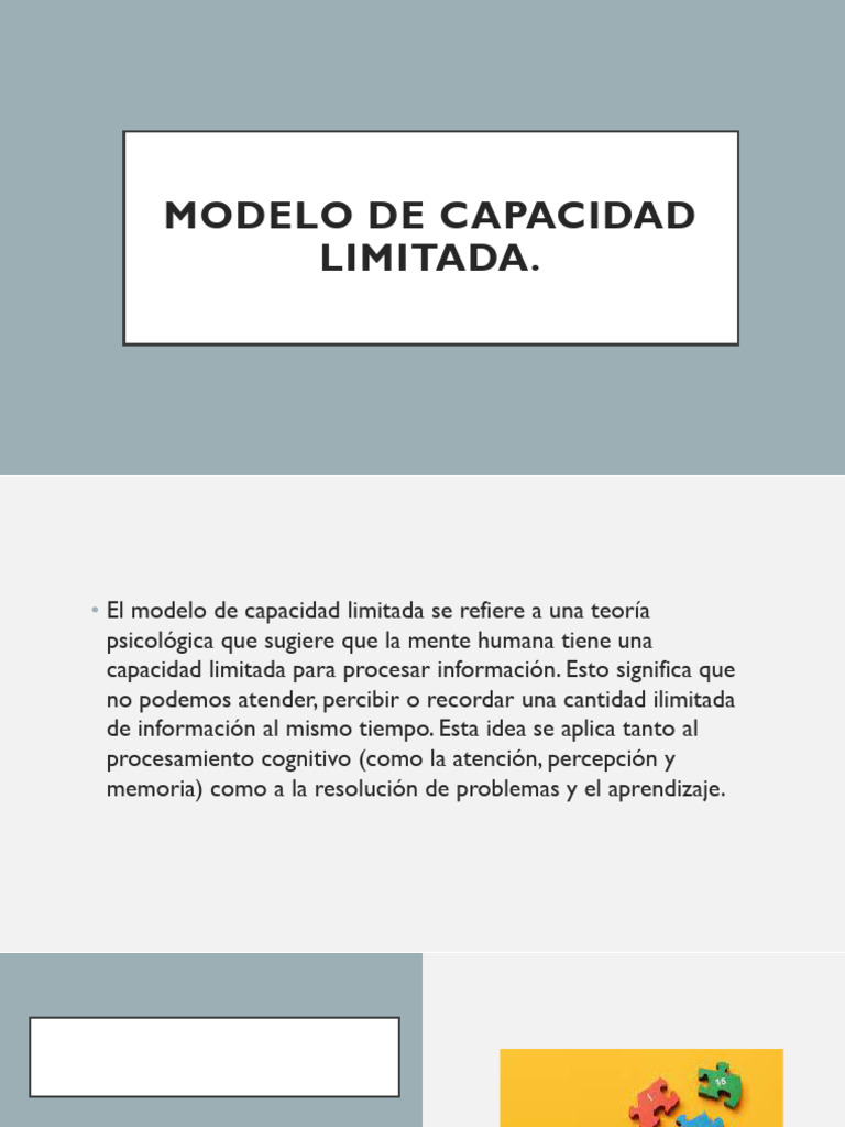 Modelo de Capacidad Limitada | PDF