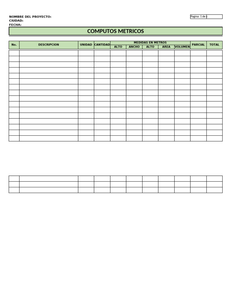 2 Computos-Metricos Auxiliar | PDF