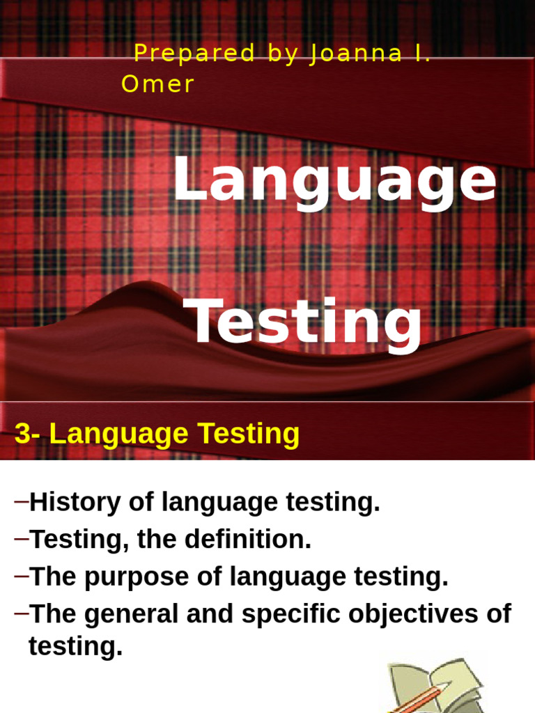 Language Testing | PDF | Educational Assessment | Linguistics