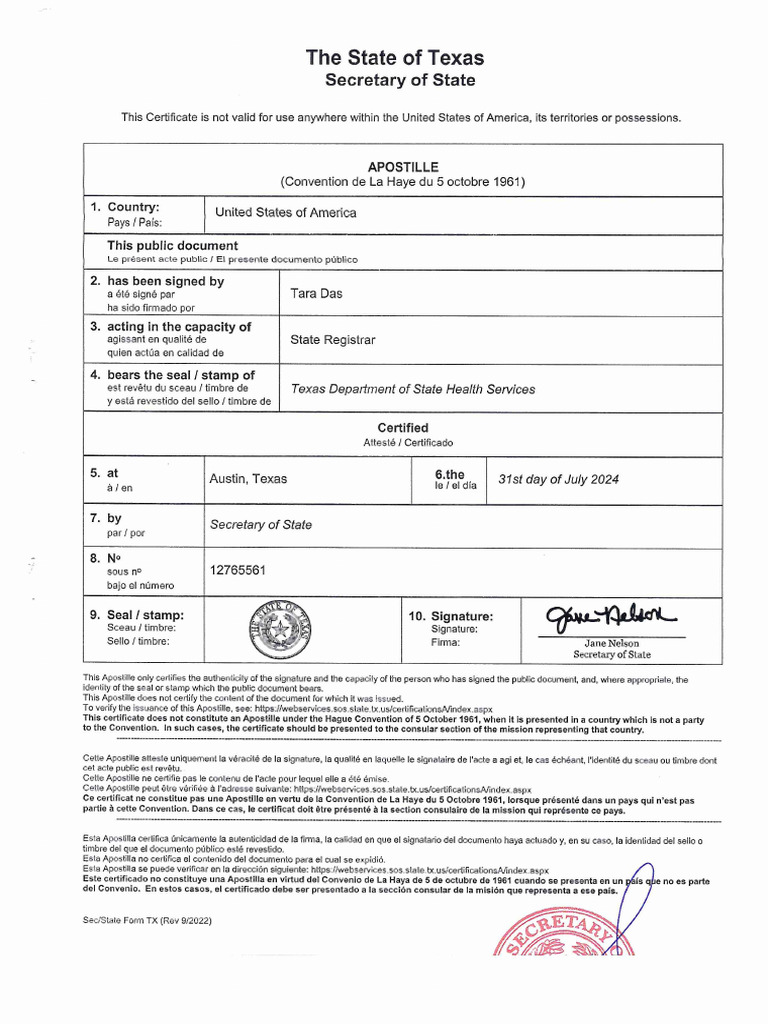 Texas Death Certificate | PDF