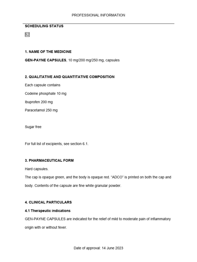 Gen-Payne | PDF | Nonsteroidal Anti Inflammatory Drug | Diseases And ...