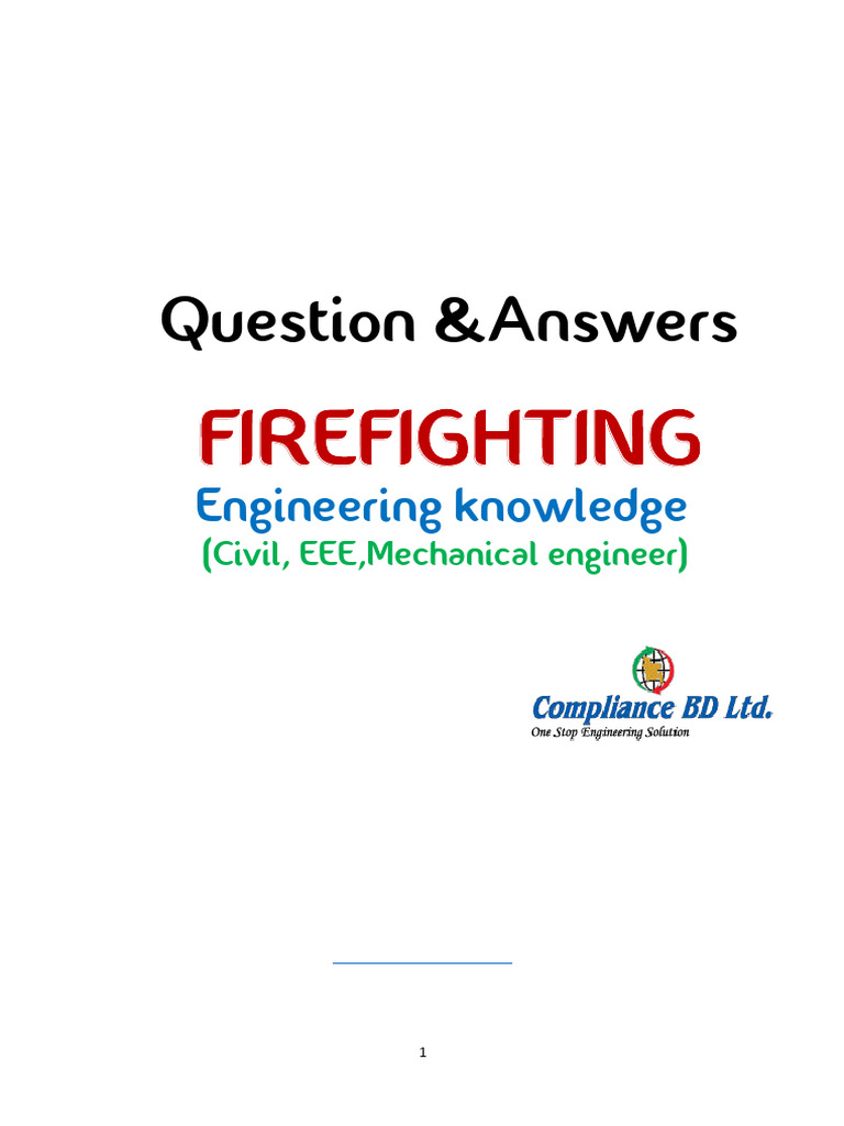 Firefighting Safety Engineering Questions and Answers | PDF | Fire ...