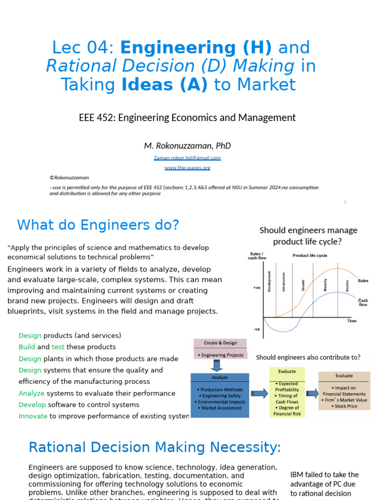 EEE 452 Updated Lec 4 | PDF | Externality | Innovation