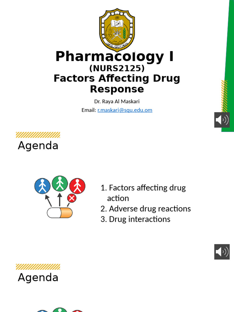Factors Affecting Drug Action | PDF | Pharmaceutical Sciences | Medicine