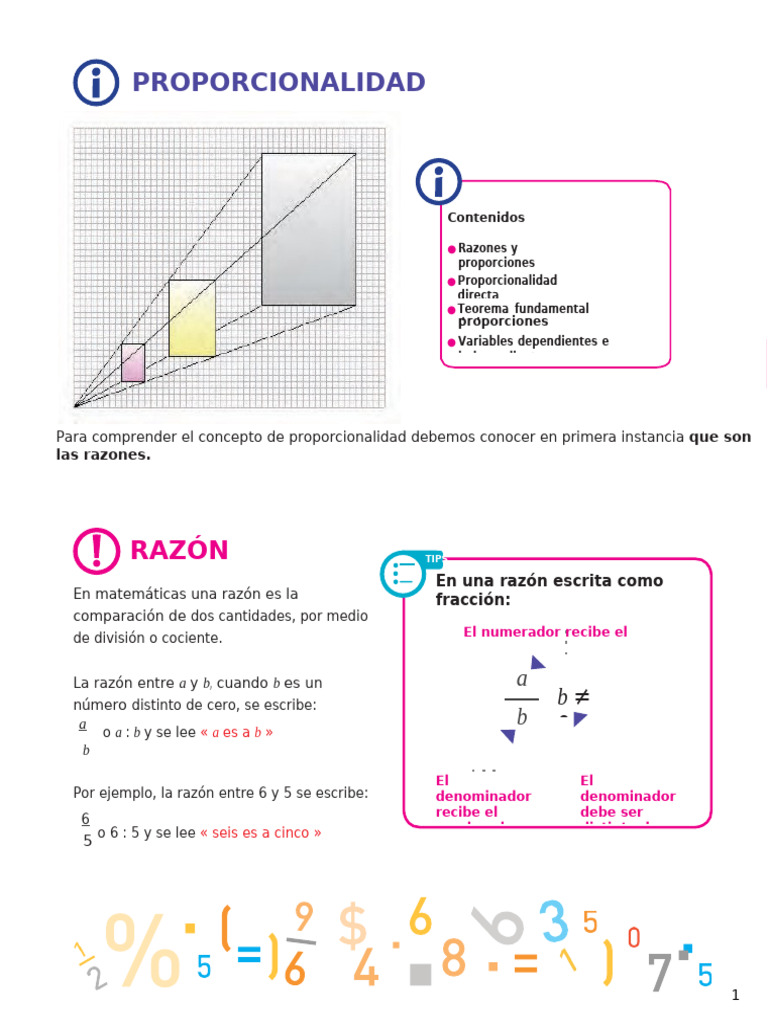 Matemática Razones y Proporciones | PDF | Variable (Matemáticas ...