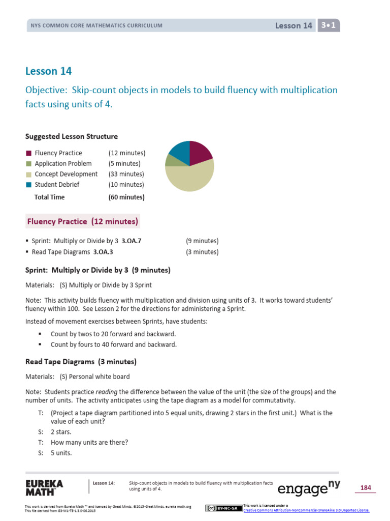 Math-G3-M1-Topic-E-Lesson-14 Lesson Plan | PDF | Multiplication ...