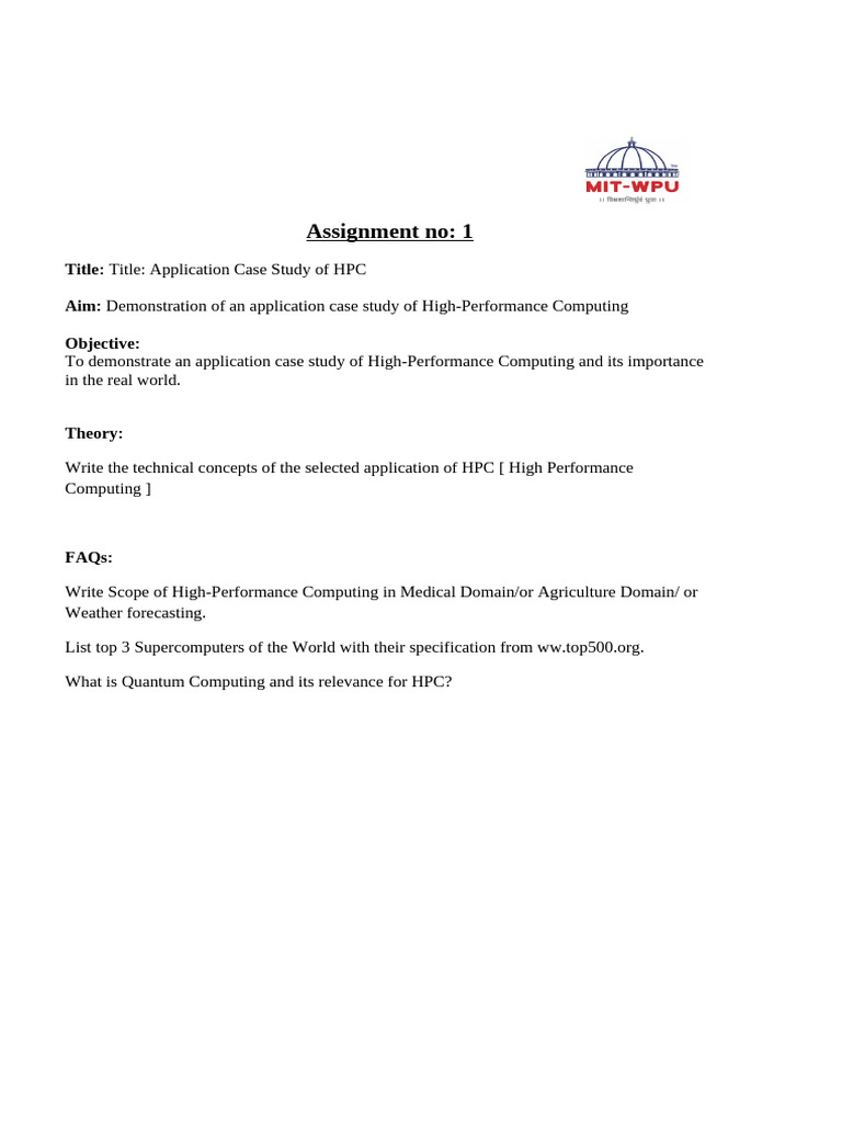 Writeup HPC LabAssignment 1 | PDF | Computers