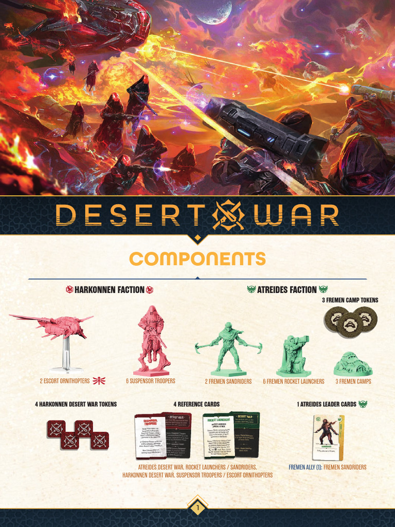 Dune Desert War Rulebook Web | PDF | Dune (Franchise) | Planetary Romances