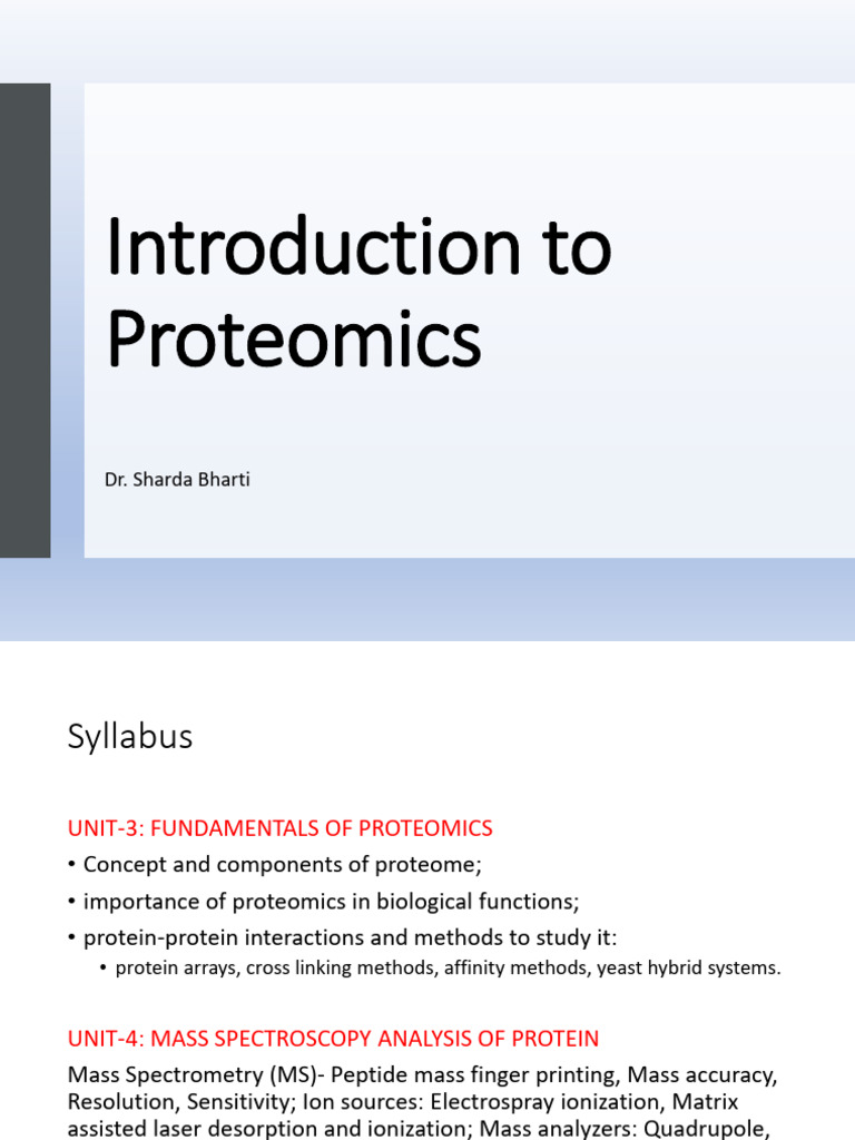 Proteomics for Advanced Learners | PDF | Gel Electrophoresis | Amino Acid
