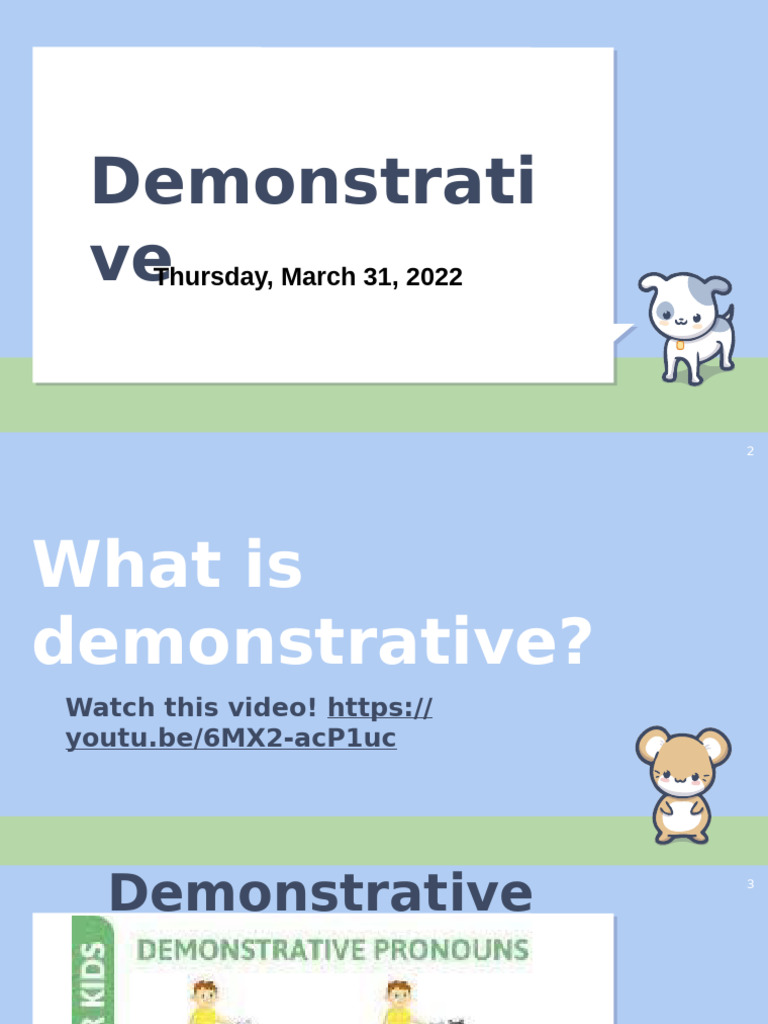 Demonstrative | PDF