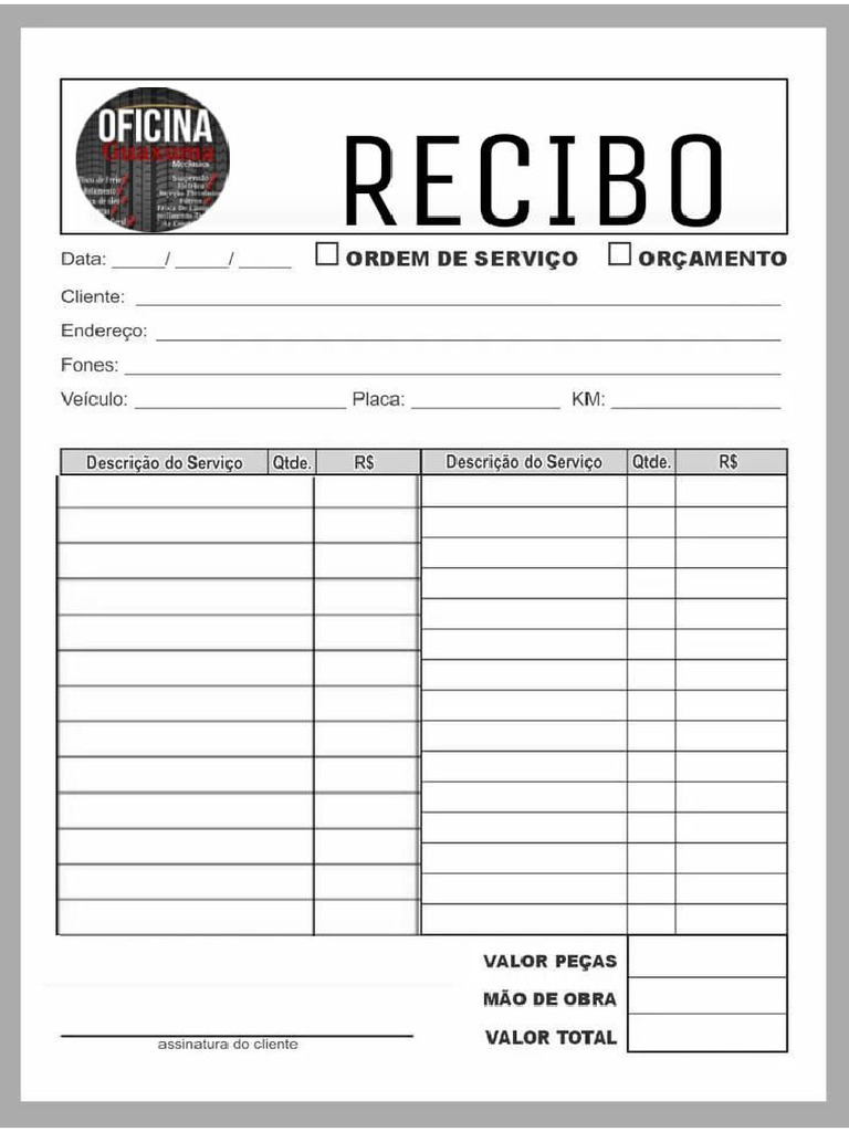 Recibo Oficina | PDF