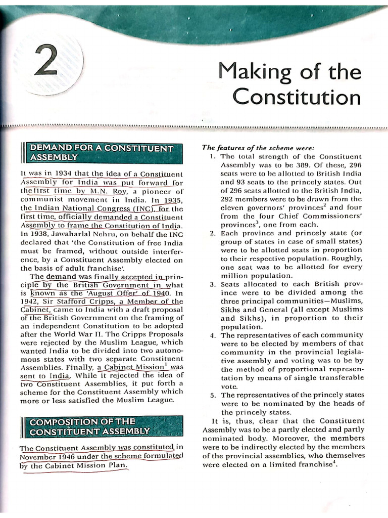 Making of constitution part2 | PDF