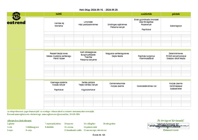 Óvoda 38. Hét | PDF