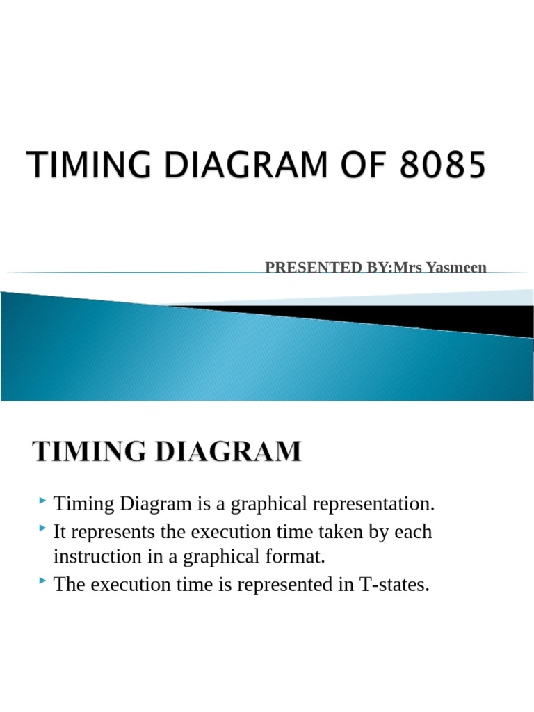 8085 Microprocessor Timing Diagram | PDF | Input/Output | Central Processing Unit