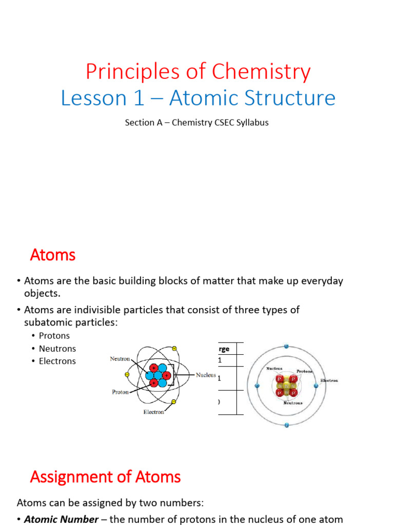 Atomic Structure | PDF | Atoms | Atomic Nucleus
