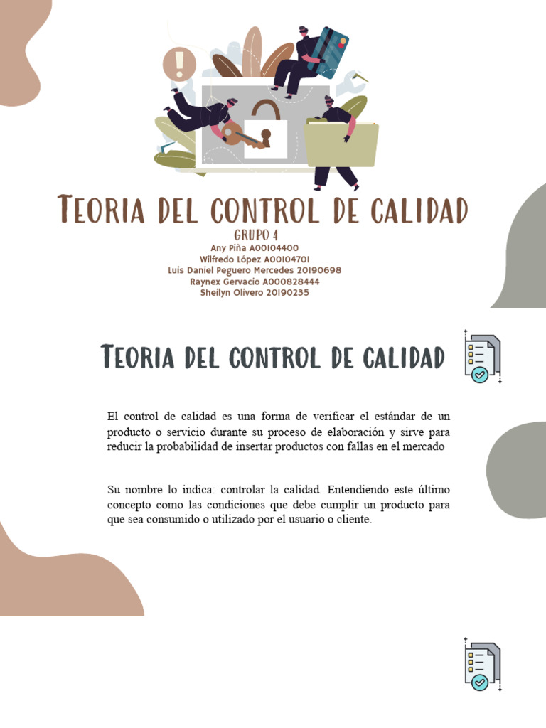 Teorias Del Control de Calidad | PDF | Calidad (comercial) | Business