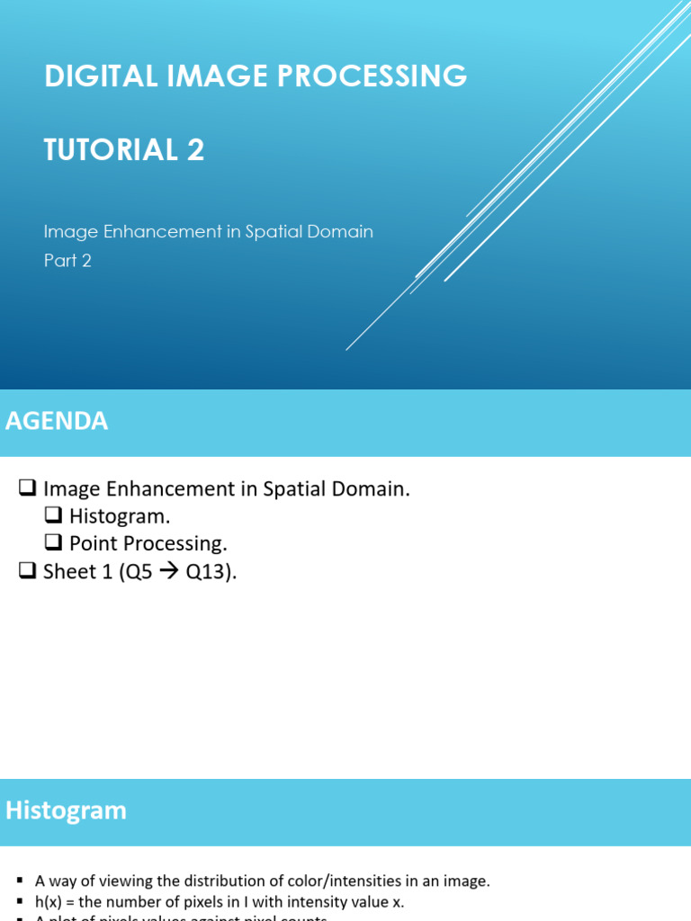 Tutorial 2 - Spatial Filtering Part 2 | PDF