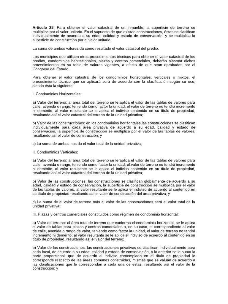Articulo 23 | PDF | Condominio