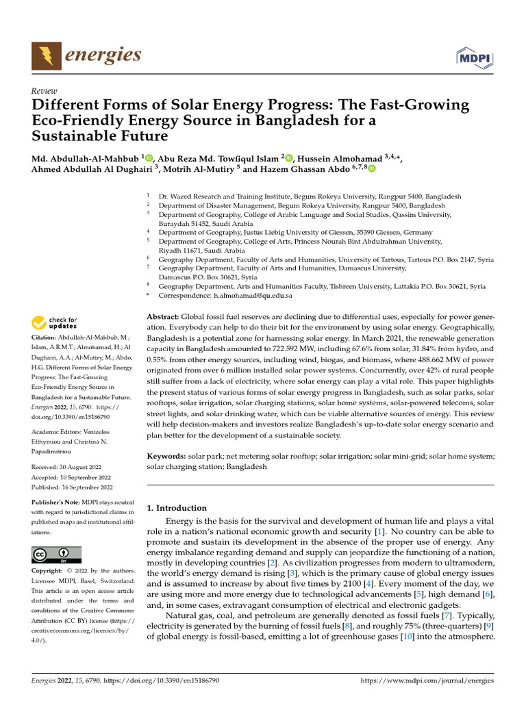 12 - Different Forms of Solar Energy Progress The Fast-Growing | PDF ...