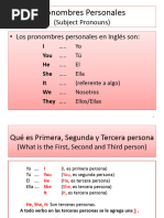 Personas gramaticales en inglés | PDF | Numero Gramatical | Plural