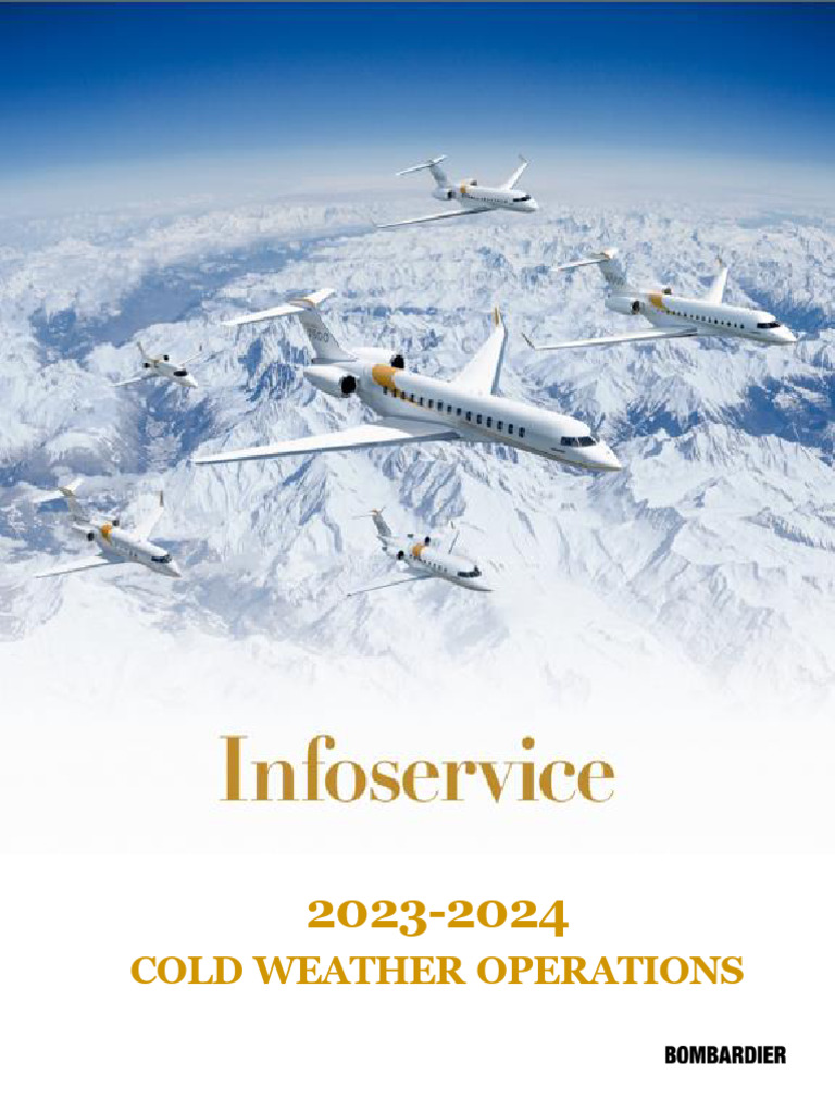 INFOSERVICE 2023-2024 COLD WEATHER OPERATIONS | PDF | Snow | Takeoff