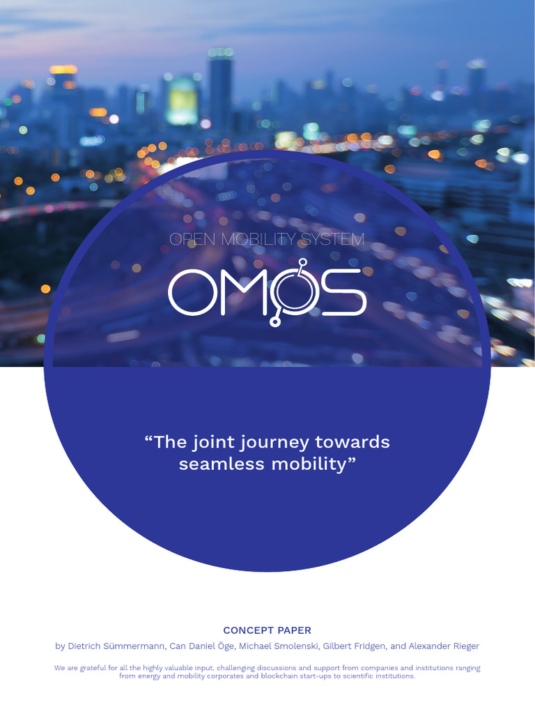 OMOS Concept Paper | PDF | Transport