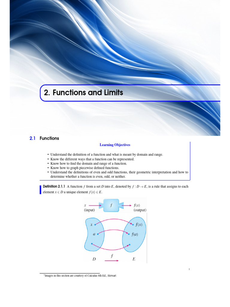 Section 2.1 Functions | PDF | Function (Mathematics) | Mathematical Objects