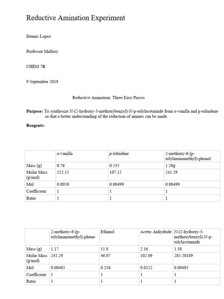 Reductive Amination | PDF