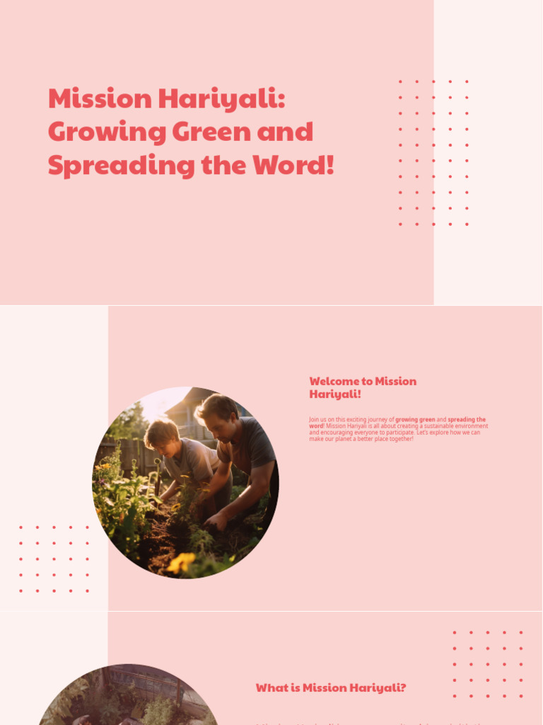Join Mission Hariyali for a Greener Future | PDF | Social Science