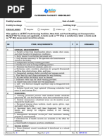 Canteen Inspection Checklist | PDF | Refrigerator | Foods